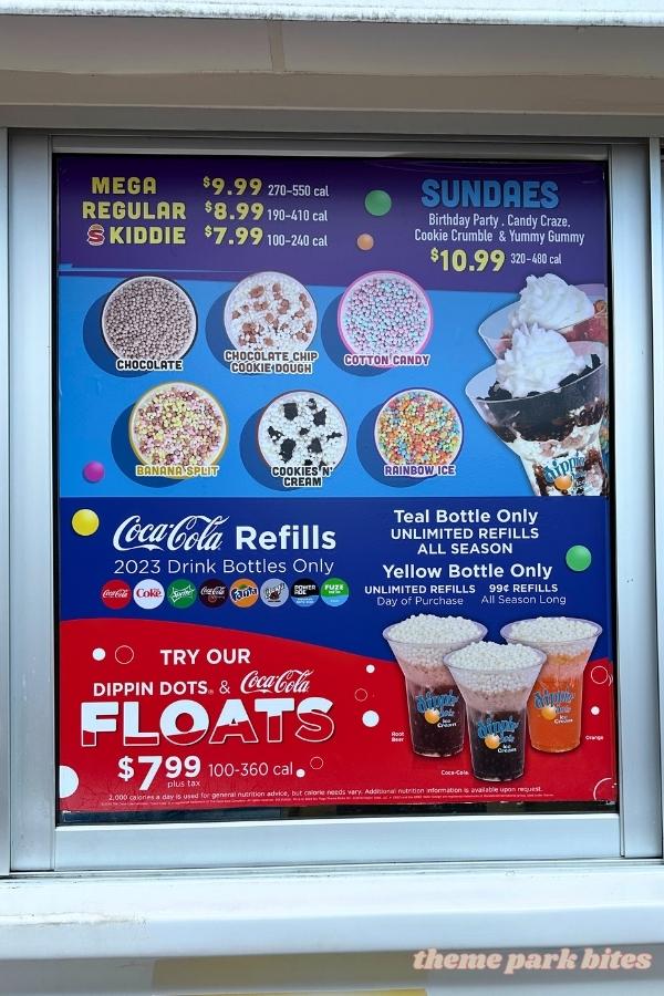 Dippin' Dots - Six Flags America - theme park bites