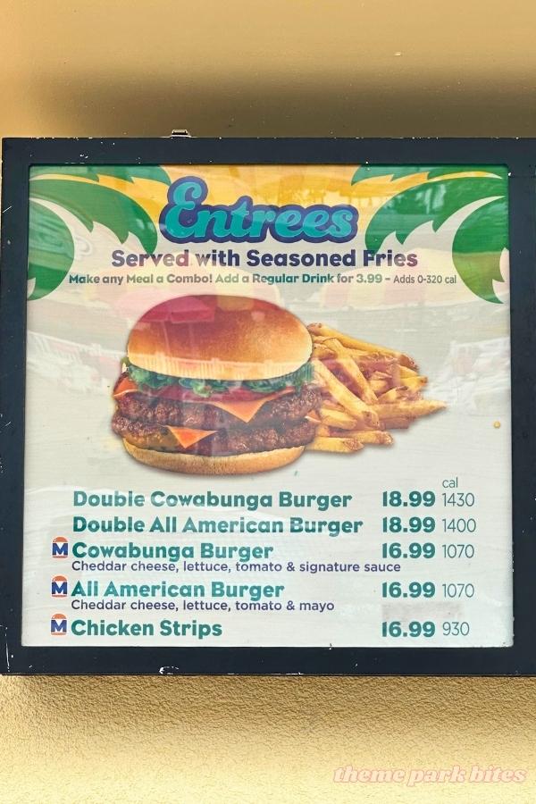 Cowabunga Burgers - theme park bites
