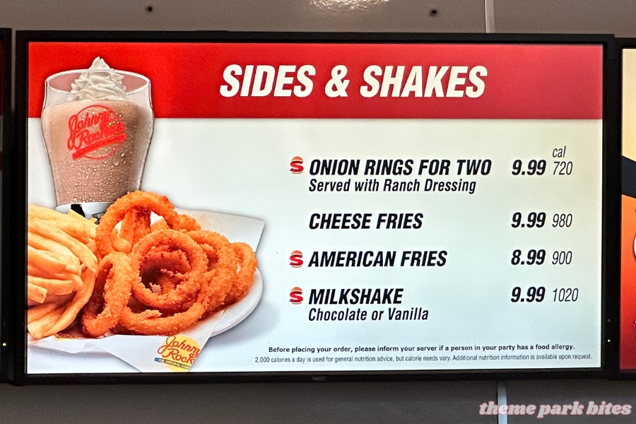 Johnny Rockets - Six Flags New England - theme park bites