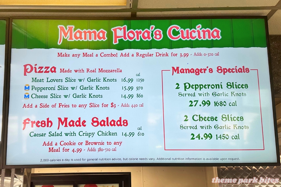 Mama Flora's Cucina - theme park bites
