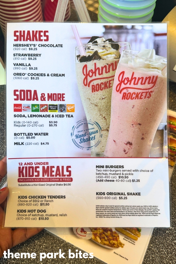 Johnny Rockets - Knott's Berry Farm - theme park bites